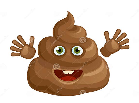 Merde drôle illustration de vecteur. Illustration du fumier - 36065209