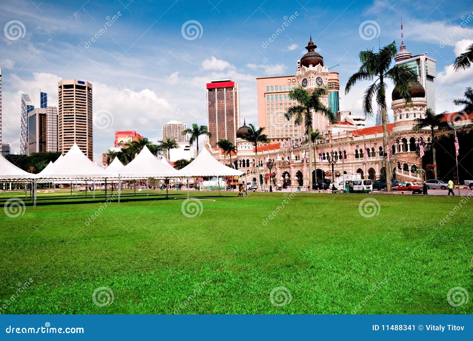 Merdeka Square stock image. Image of town, scene, landmark - 11488341