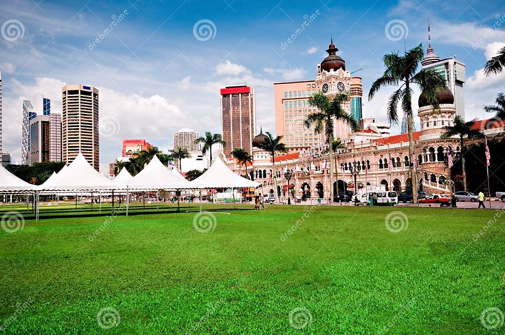 Merdeka Square stock image. Image of town, scene, landmark - 11488341