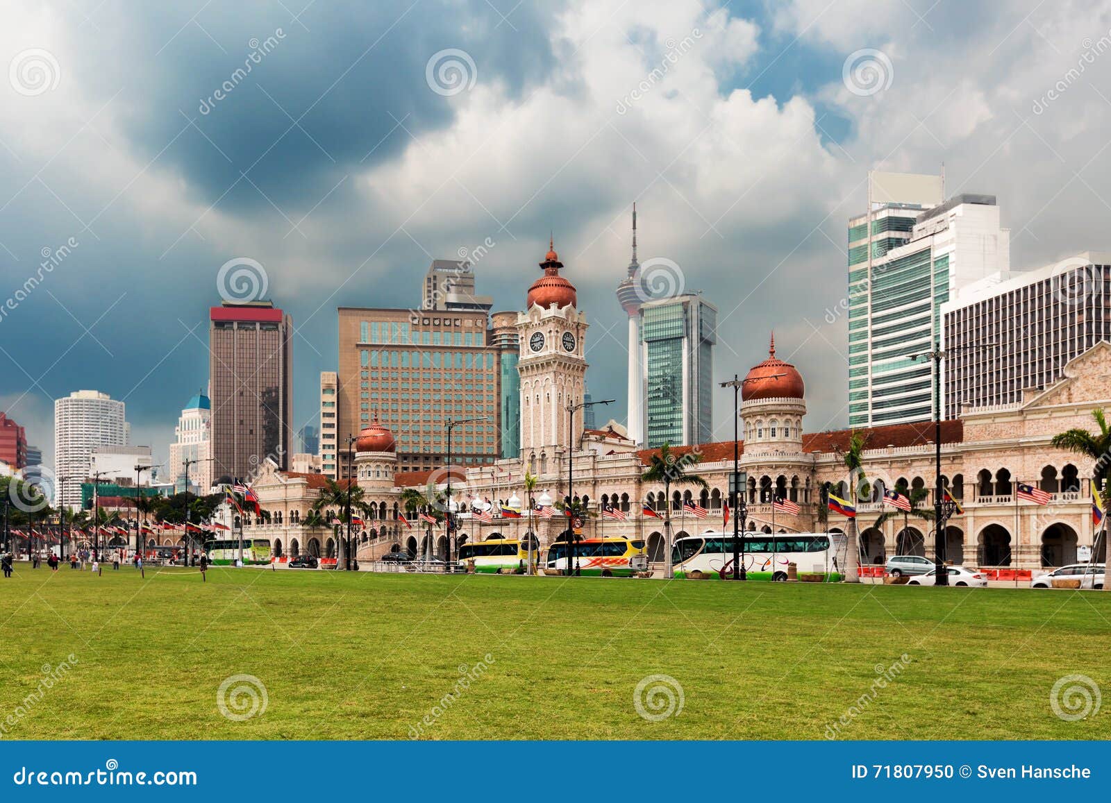 Merdeka Square and Skyline of Kuala Lumpur Stock Photo - Image of ...