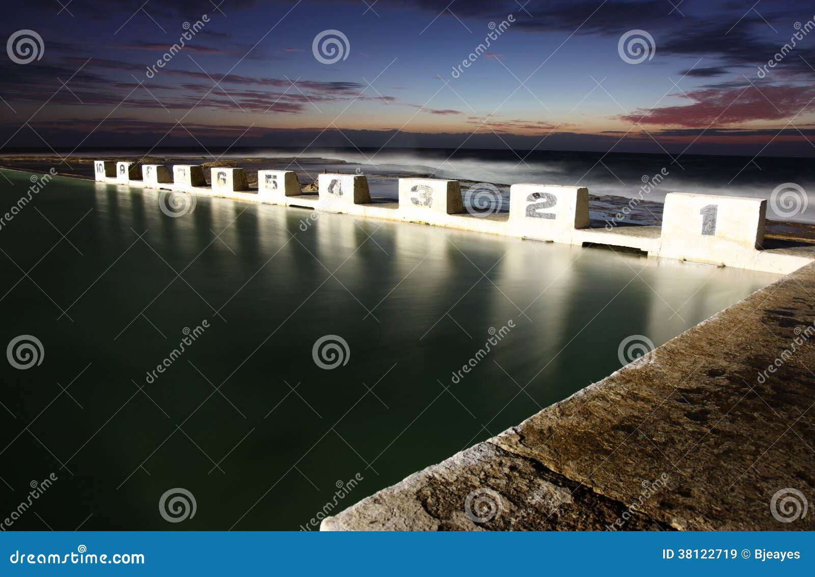 Merewether Ocean Baths - Newcastle Australia Stock Image - Image of ...