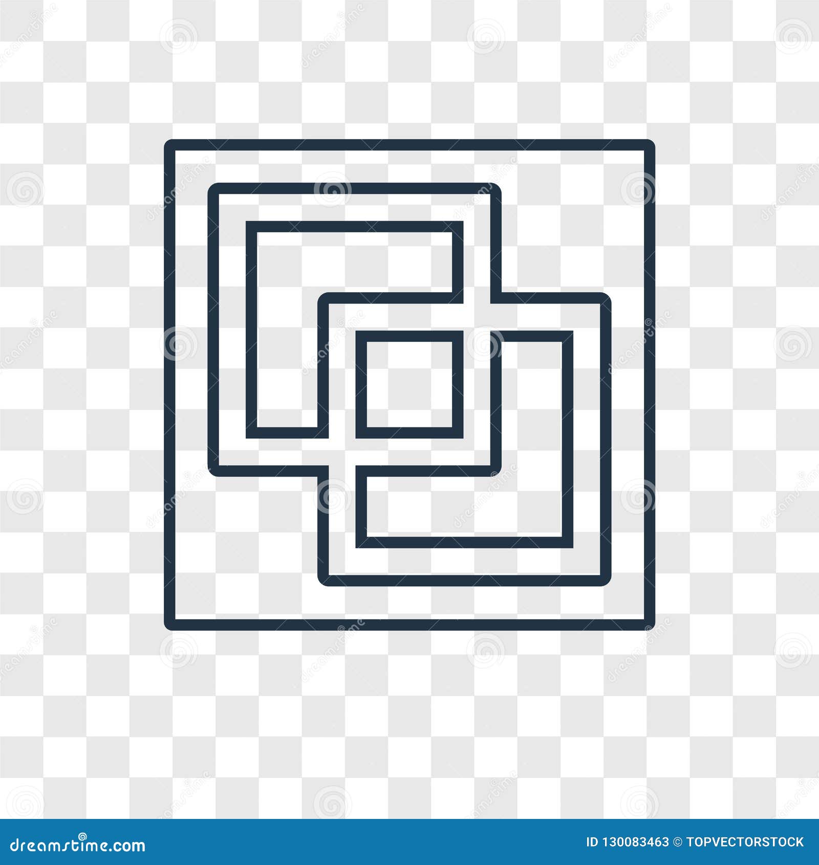 Merge Concept Vector Linear Icon Isolated On Transparent Background ...