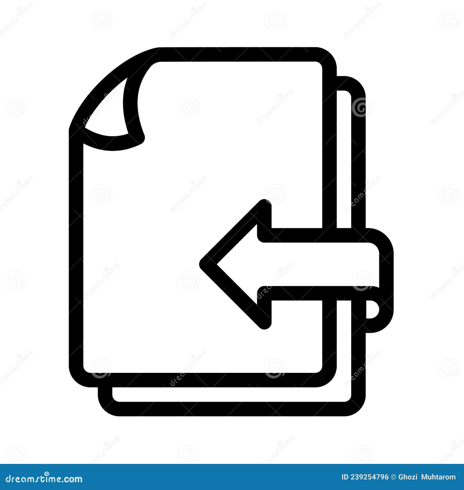 Merge Document File Paper Page Merging Single Isolated Icon with ...