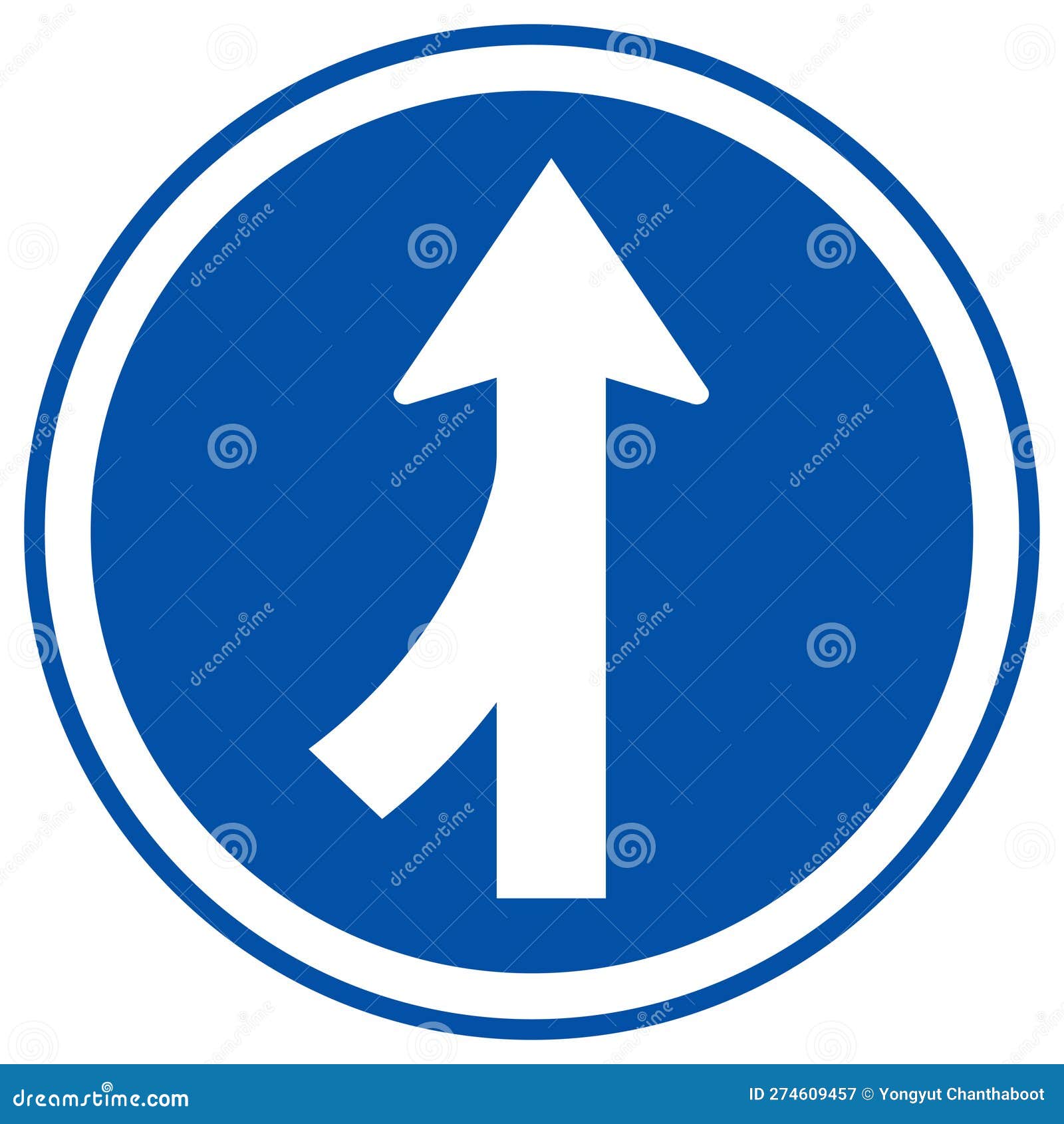 Merge Join Way Left Traffic Road Sign, Vector Illustration, Isolate on ...