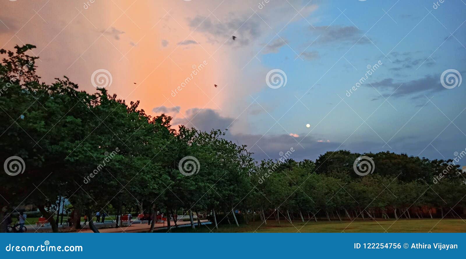 Merge stock photo. Image of sunset, moon, merges, merge - 122254756