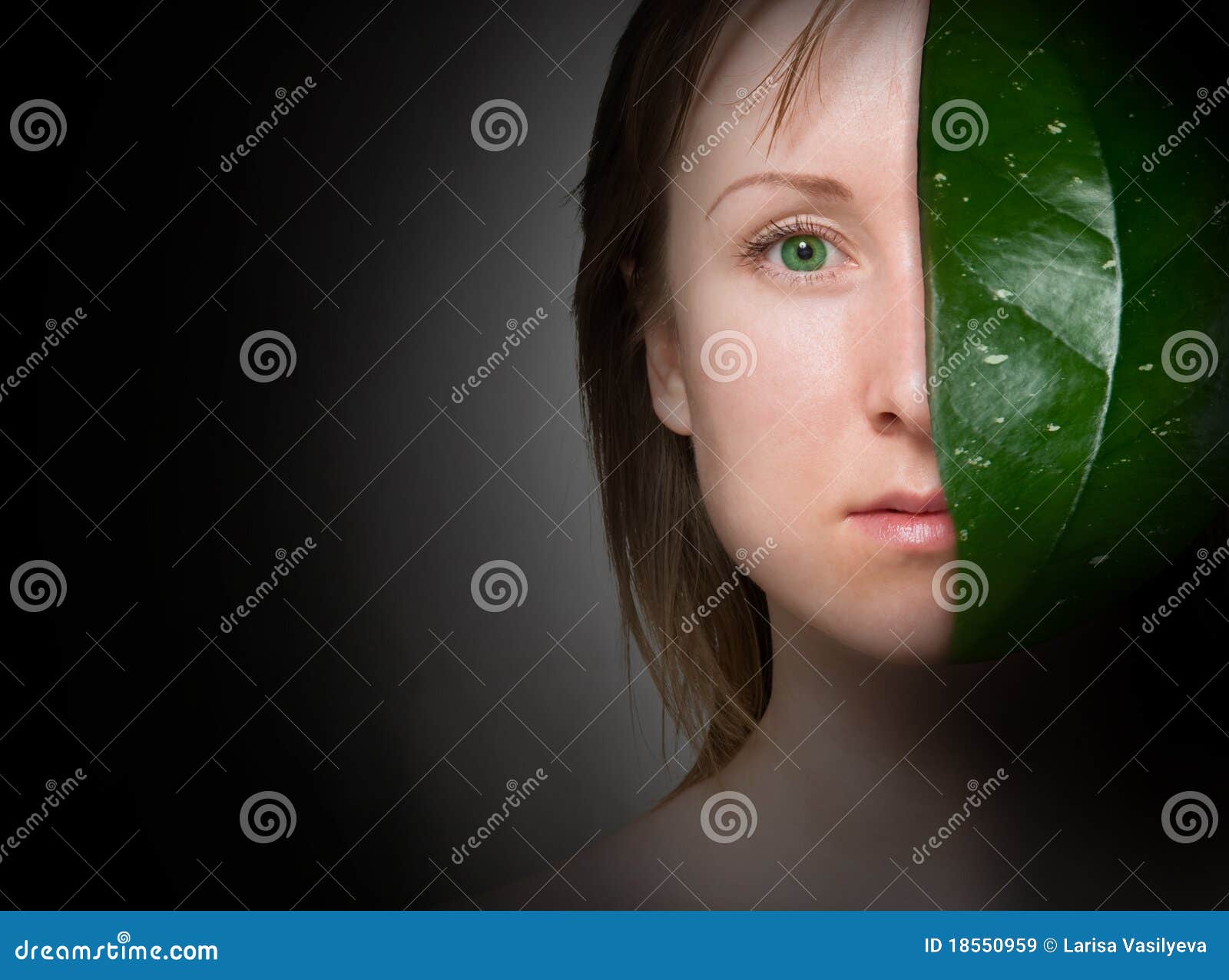 Merge to the nature stock image. Image of hair, female - 18550959
