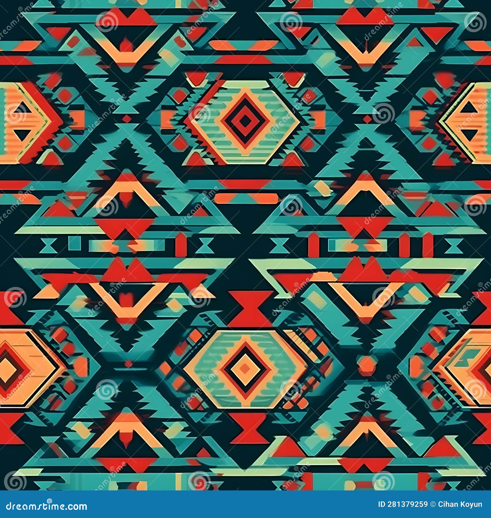 Merge Traditions In Seamless Aztec Patterns Stock Image | CartoonDealer ...