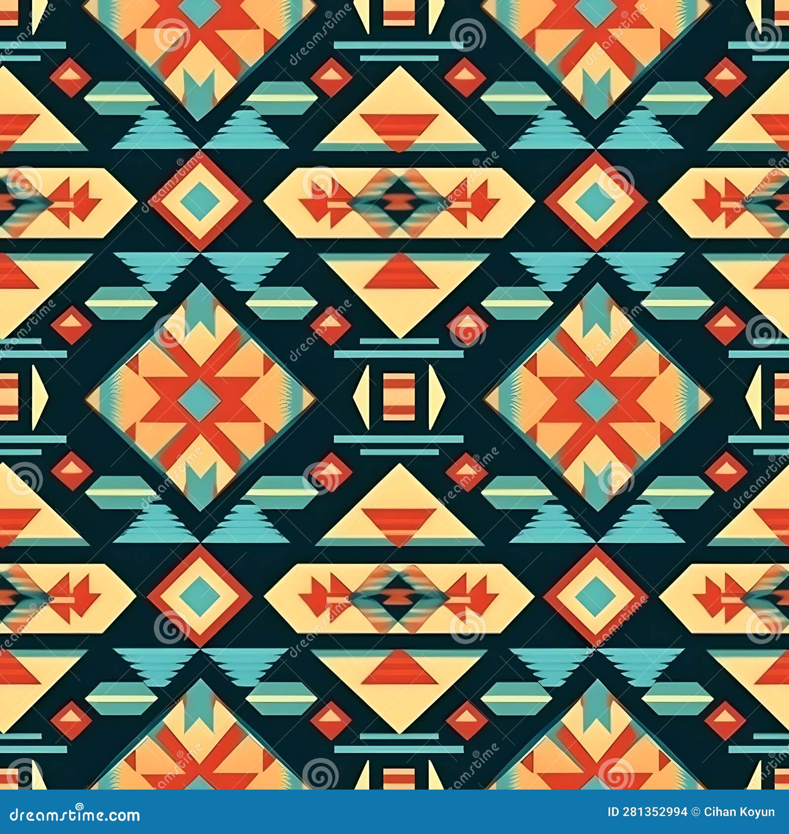 Merge Traditions In Seamless Aztec Patterns Stock Image | CartoonDealer ...