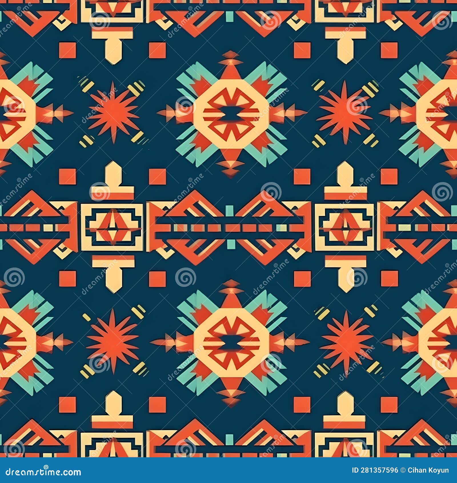 Merge Traditions In Seamless Aztec Patterns Stock Image | CartoonDealer ...
