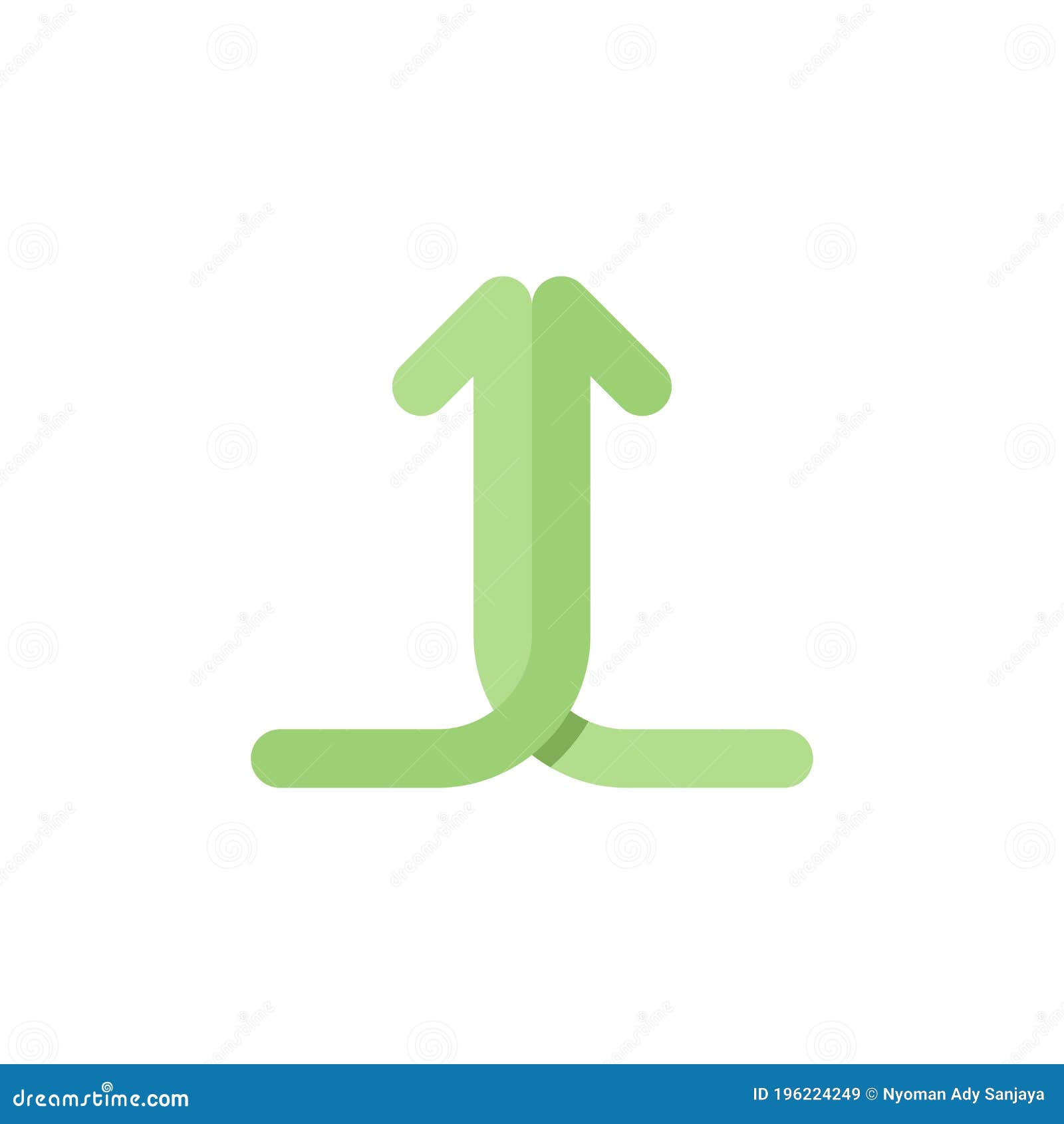 Merged Arrow Vector Icon Symbol Isolated on White Background Stock ...