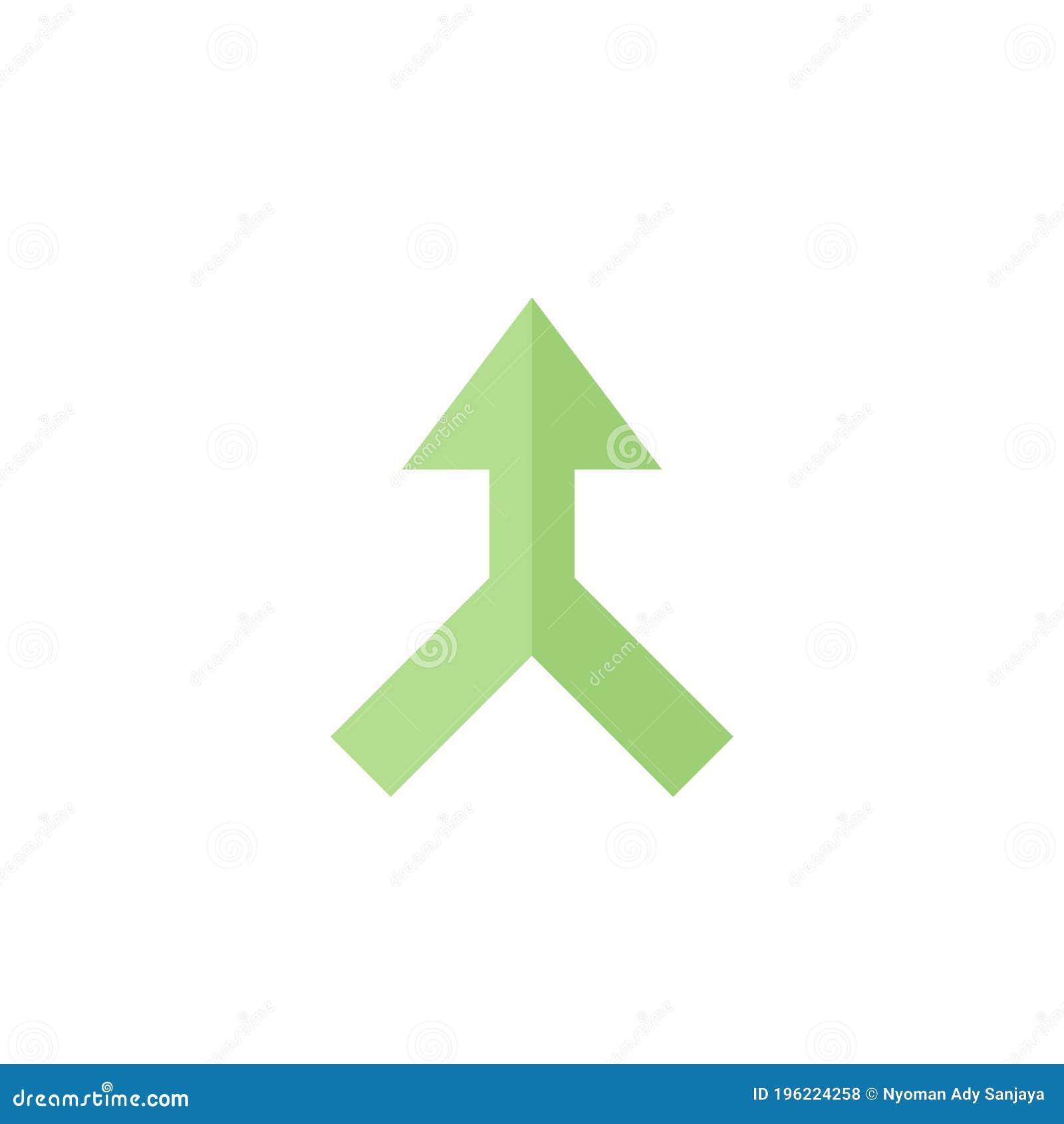 Merged Arrow Vector Icon Symbol Isolated on White Background Stock ...