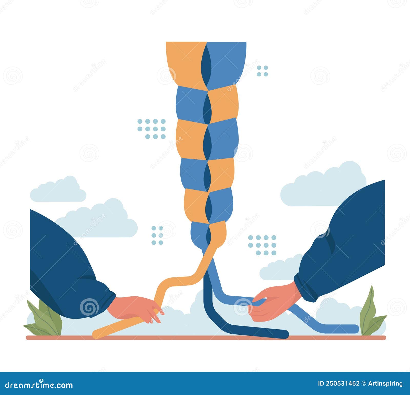 Merger Concept. Collaboration and Teamwork Stock Vector - Illustration ...