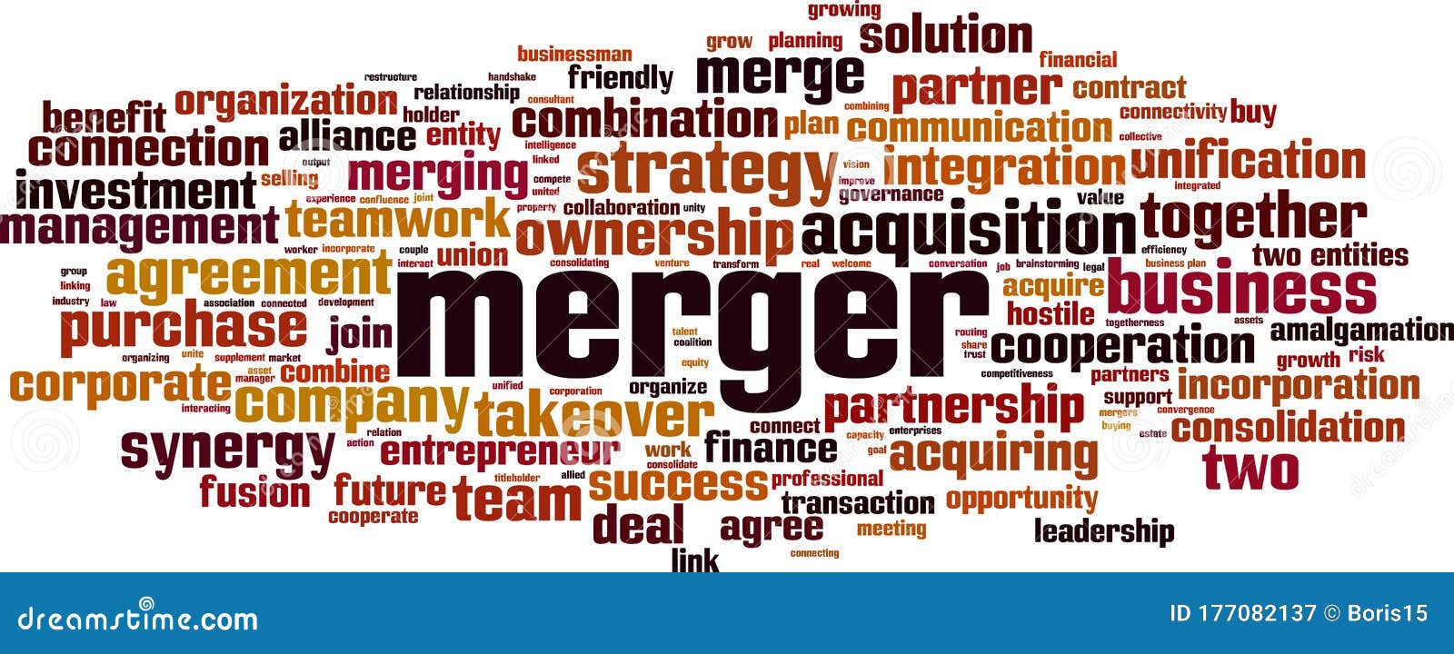 Merger Word On White Royalty-Free Stock Image | CartoonDealer.com ...