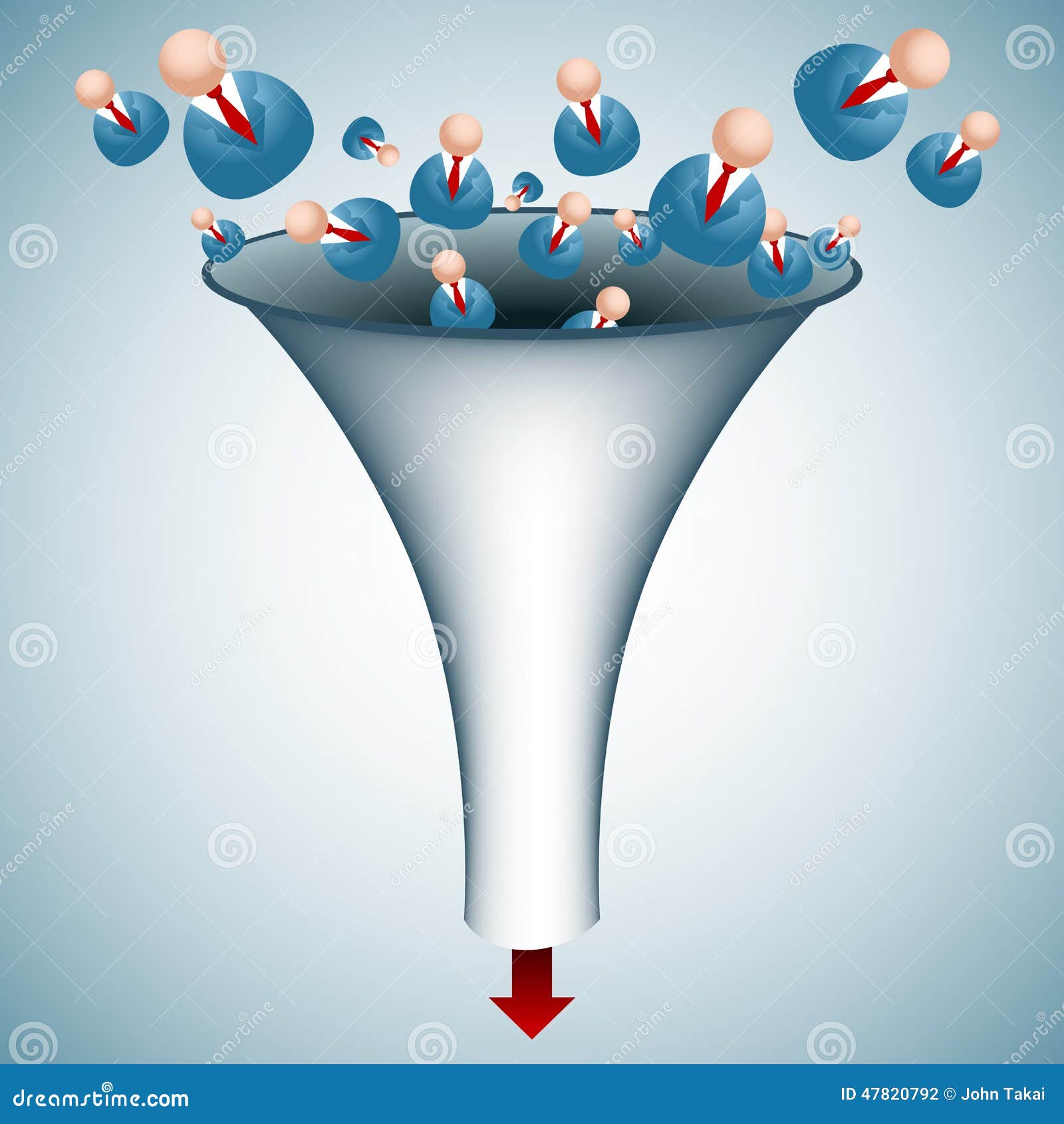 Funnel Chart Diagram Vector Illustration | CartoonDealer.com #120645724