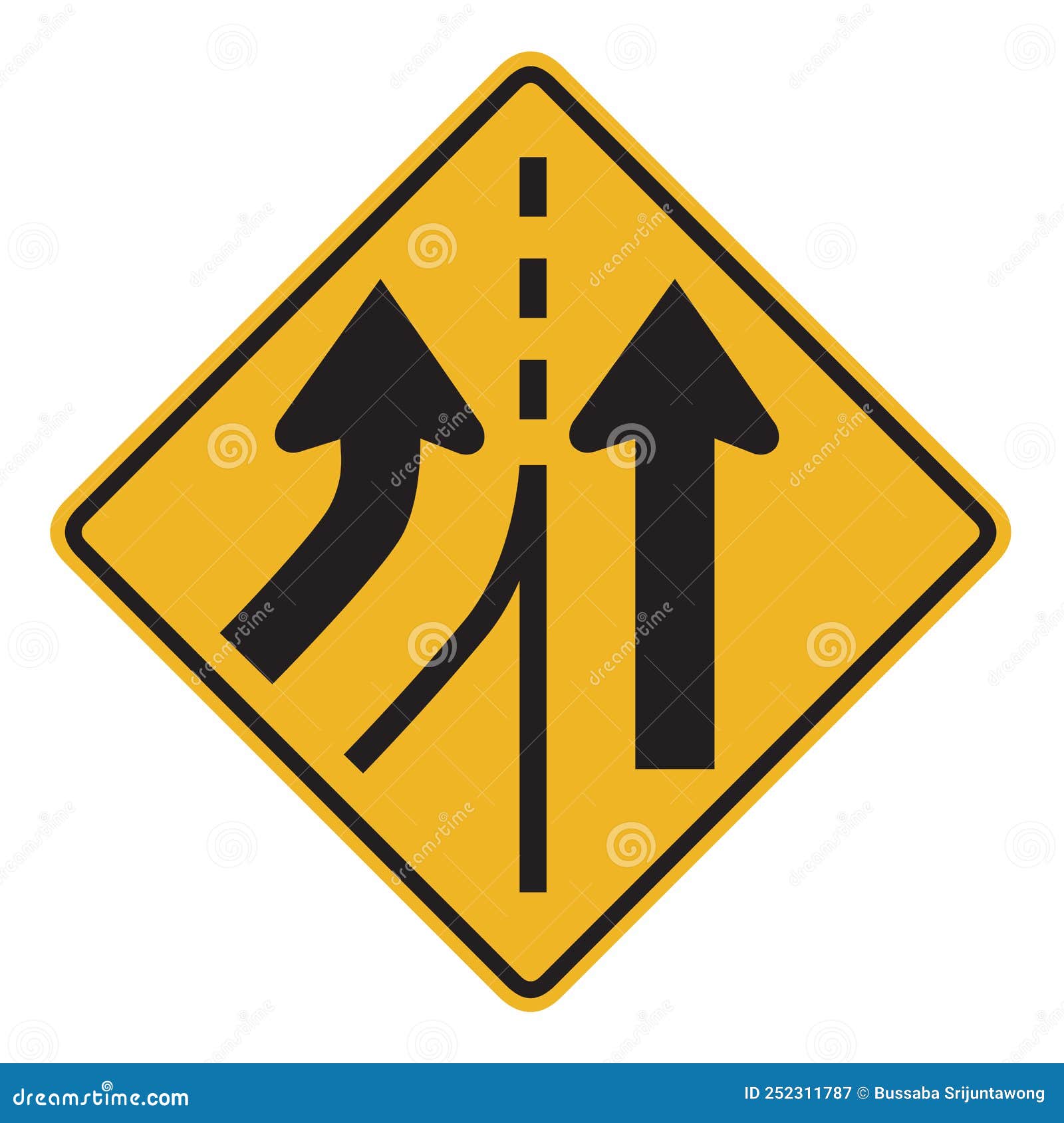 MERGING LANE stock illustration. Illustration of path - 252311787