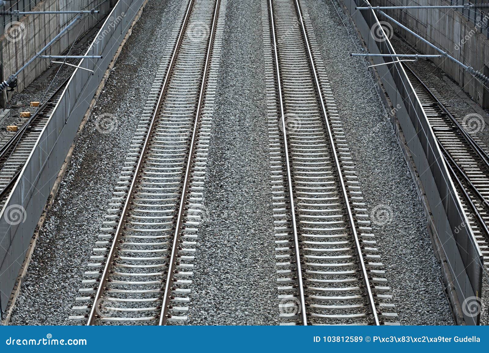 Merging Railway Lines Stock Photography | CartoonDealer.com #22504460