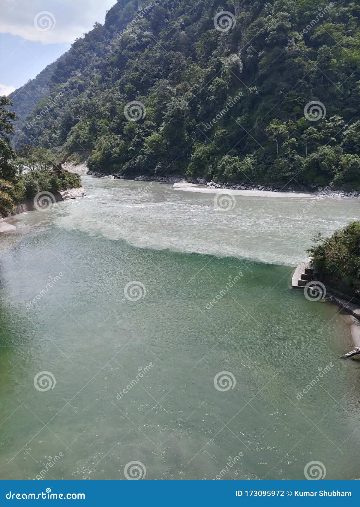 Merging rivers stock photo. Image of rivers, merging - 173095972
