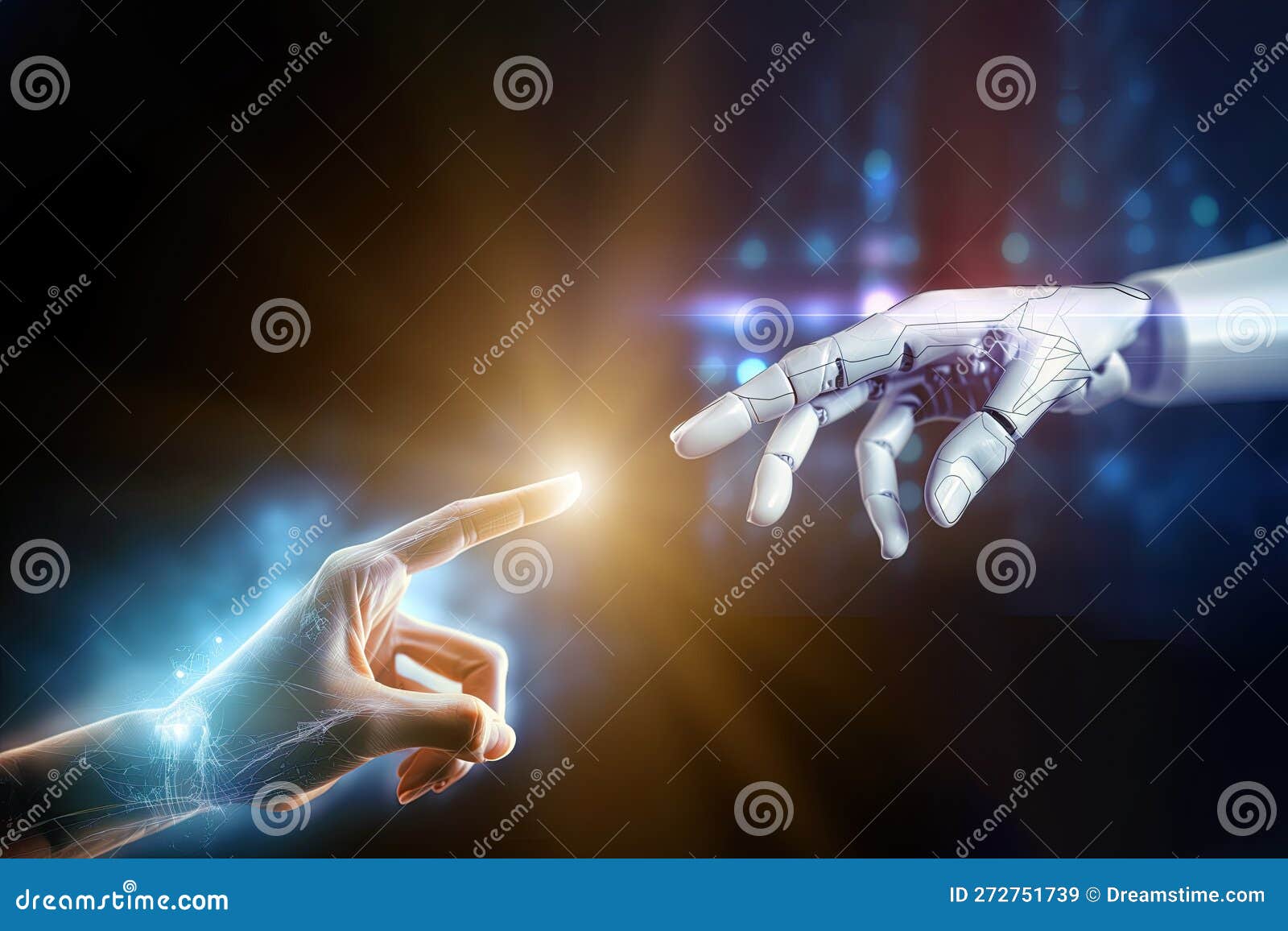 Modern Take on the Creation of Adam Stock Illustration - Illustration ...