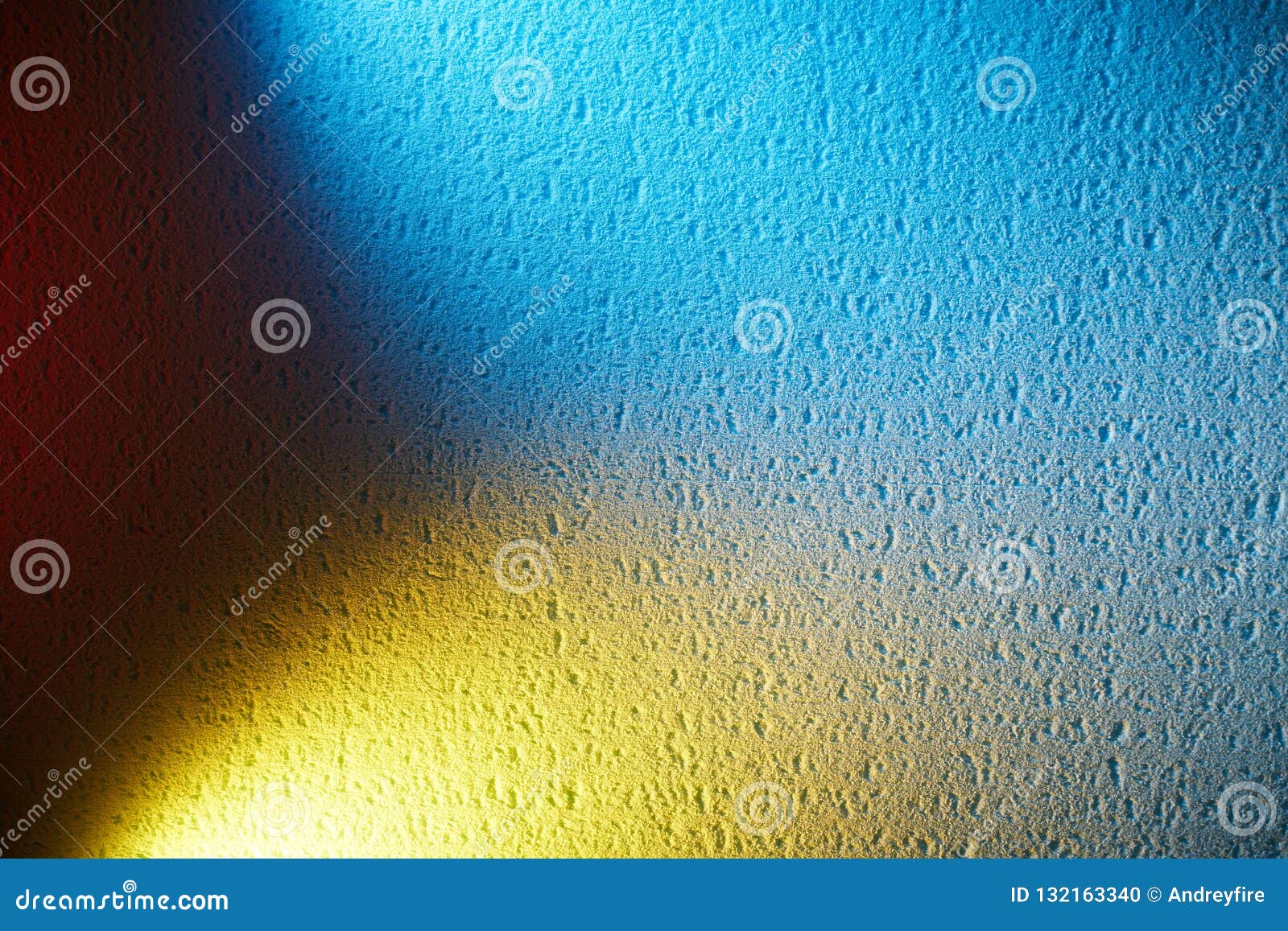 Merging Yellow and Blue on the Same Background with a Red Spot Stock ...
