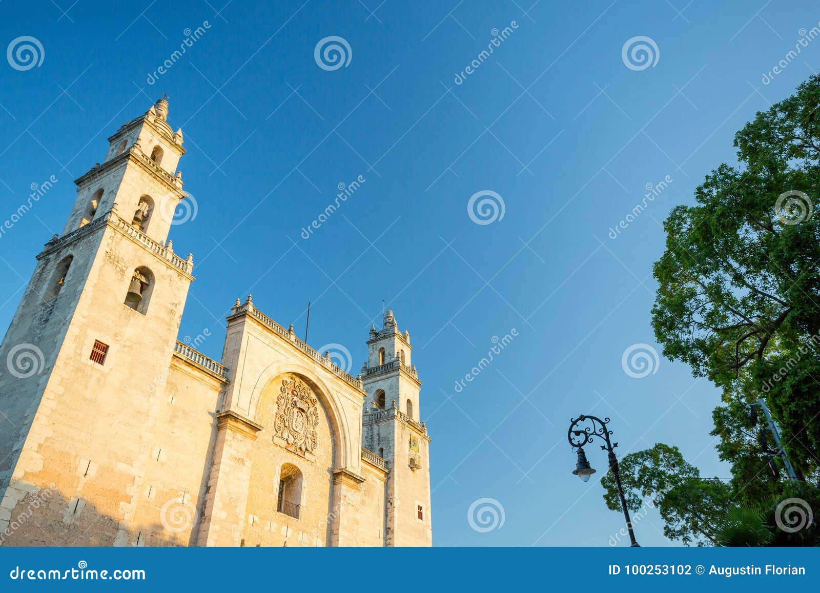 Merida, Cathedral San Ildefonso, Mexico Stock Photo - Image of ...