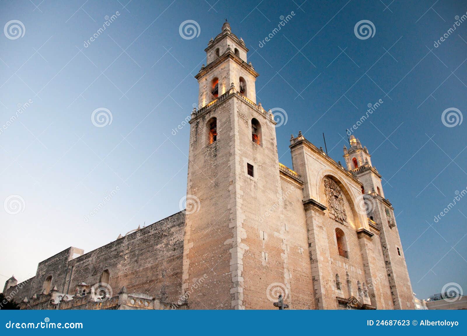 Merida Cathedral, Yucatan (Mexico) Stock Image - Image of architecture ...