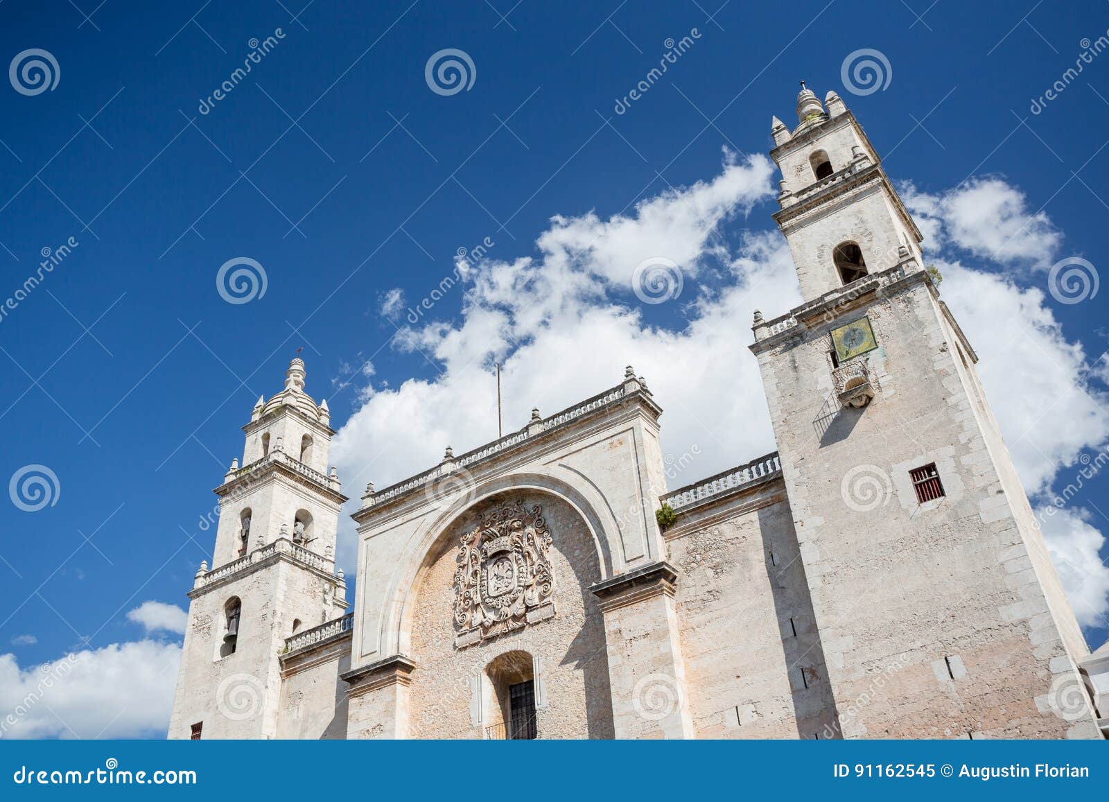 Merida Cathedral, Yucatan, Mexico Stock Image - Image of mexico ...