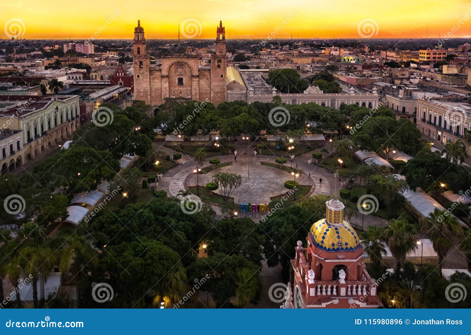 Merida in the evening stock photo. Image of style, america - 115980896