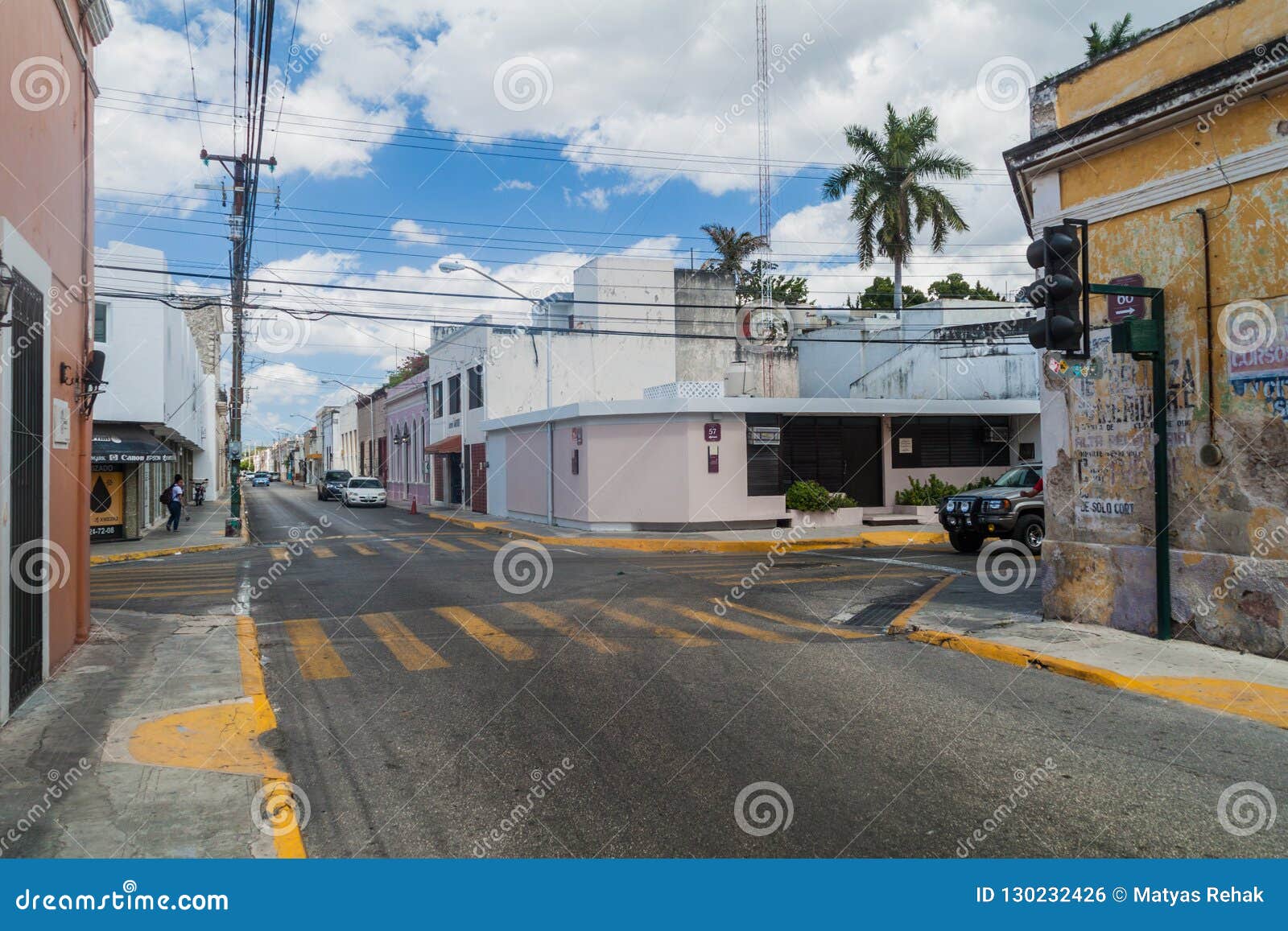 MERIDA, MEXICO - FEB 27, 2016:View of Streets in Merida, Mexic ...
