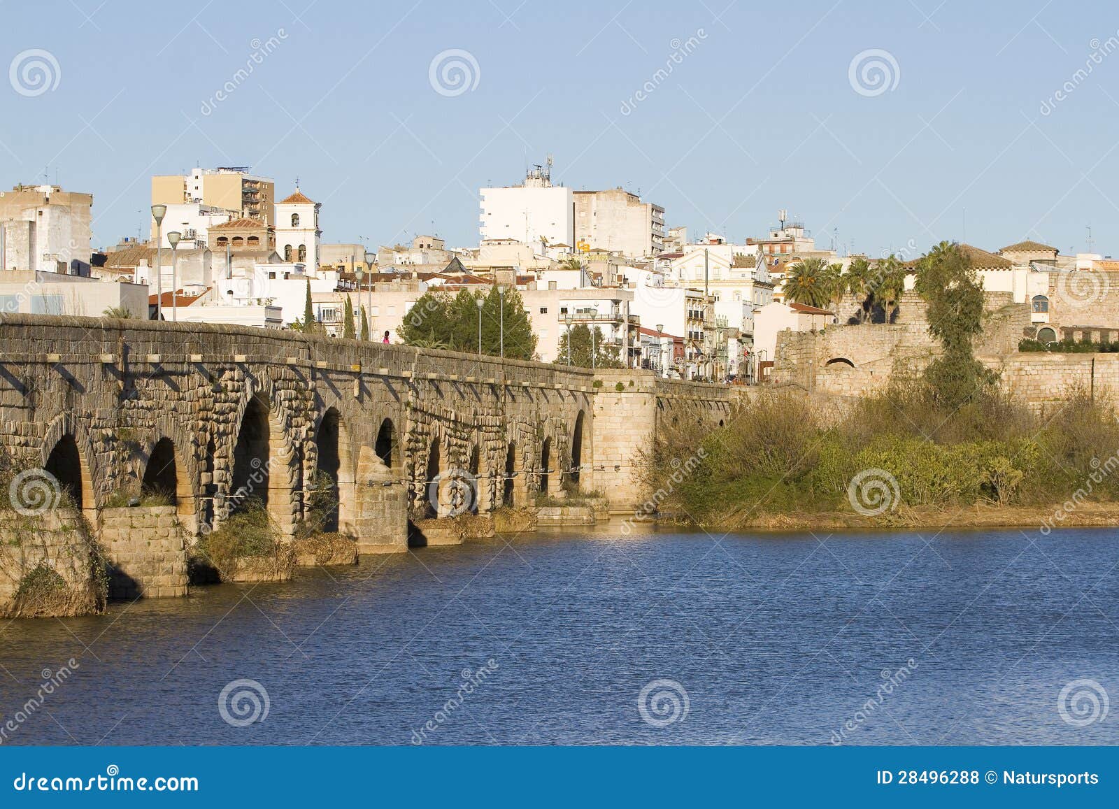 Merida (Spanje) stock foto. Image of rivier, erfenis - 28496288