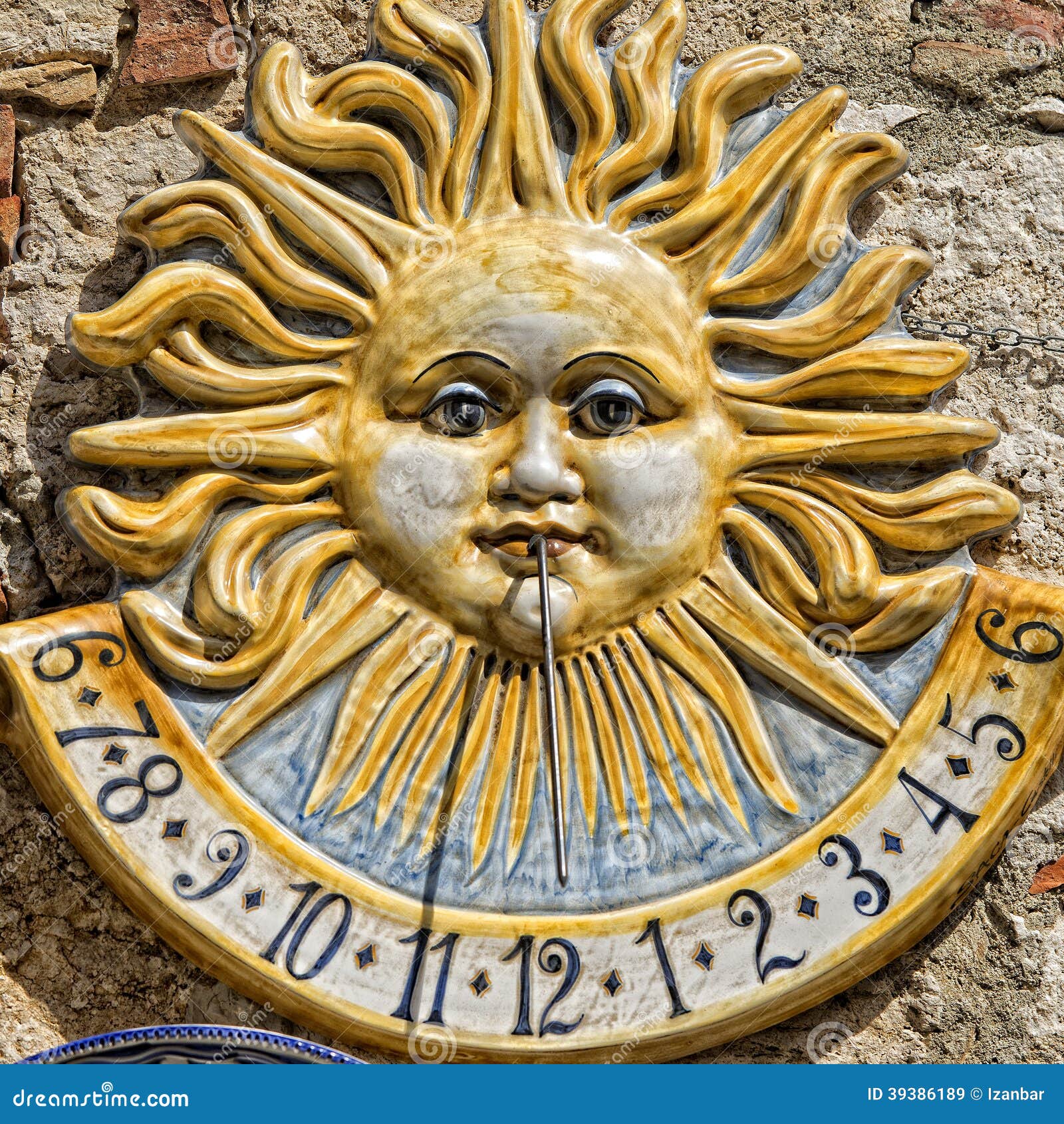 Meridiano Ceramico Della Meridiana Immagine Stock - Immagine di oggetto ...