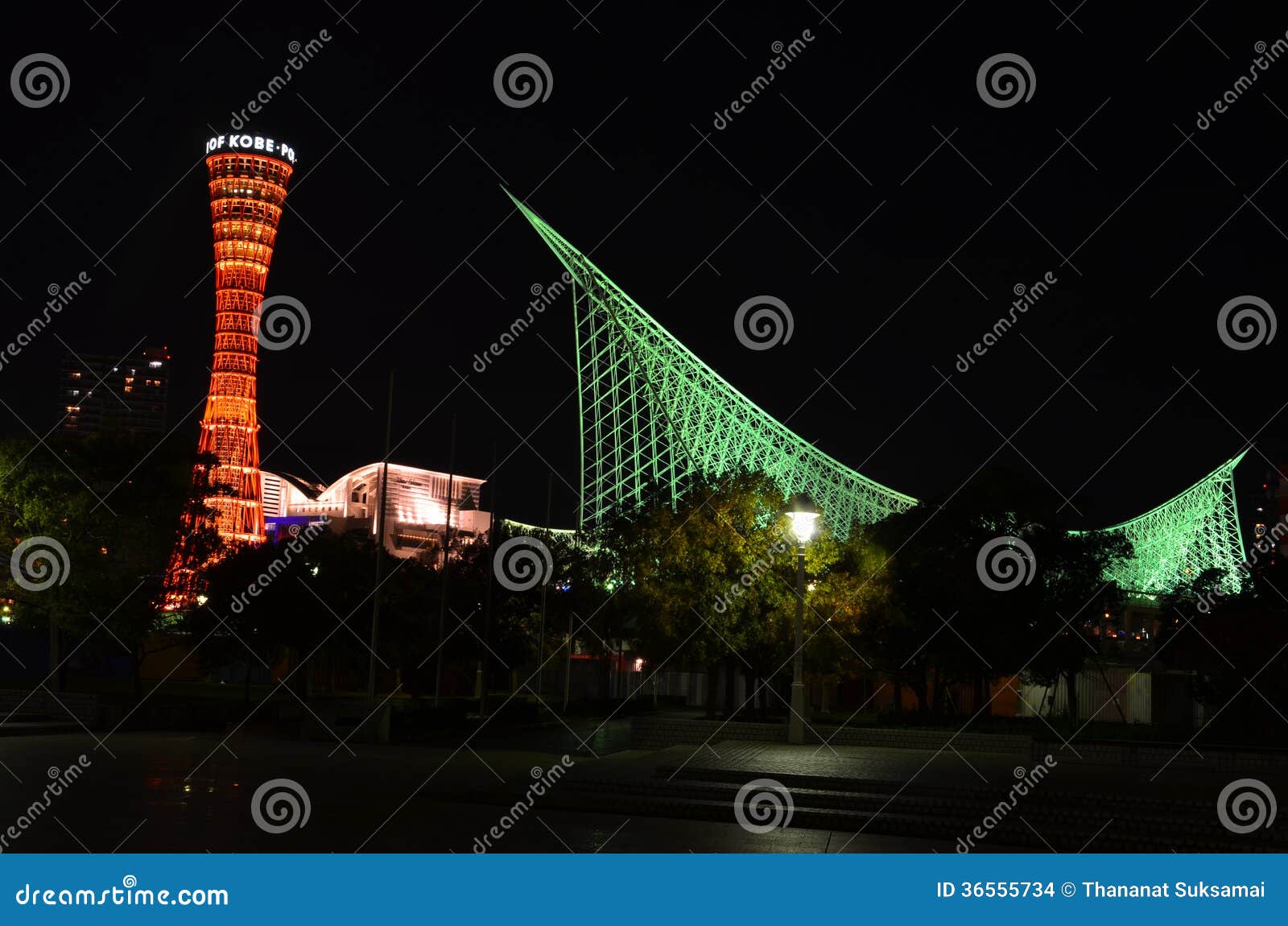 Meriken Park in Kobe stock photo. Image of sightseeing - 36555734
