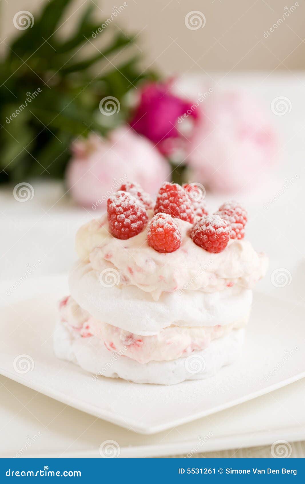 Meringue dessert stock image. Image of stack, fresh, fork - 5531261