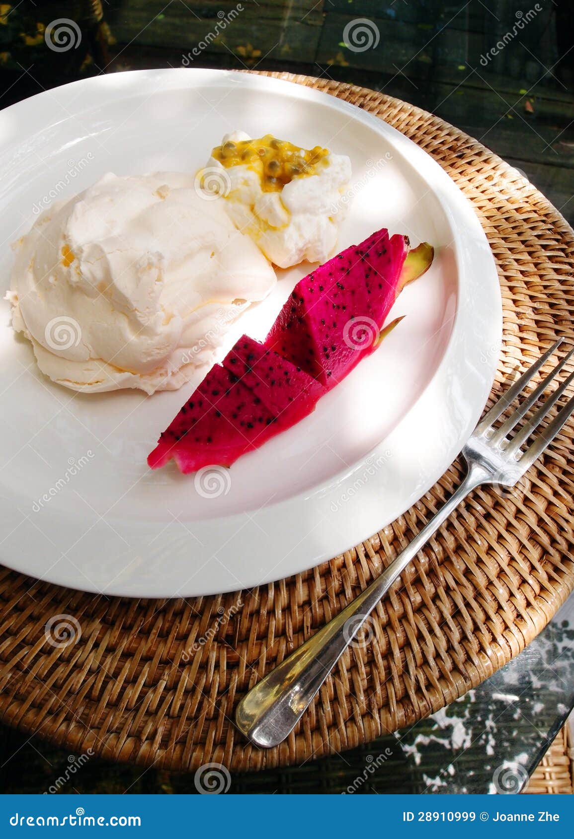 Meringue & fruit stock image. Image of dining, expensive - 28910999