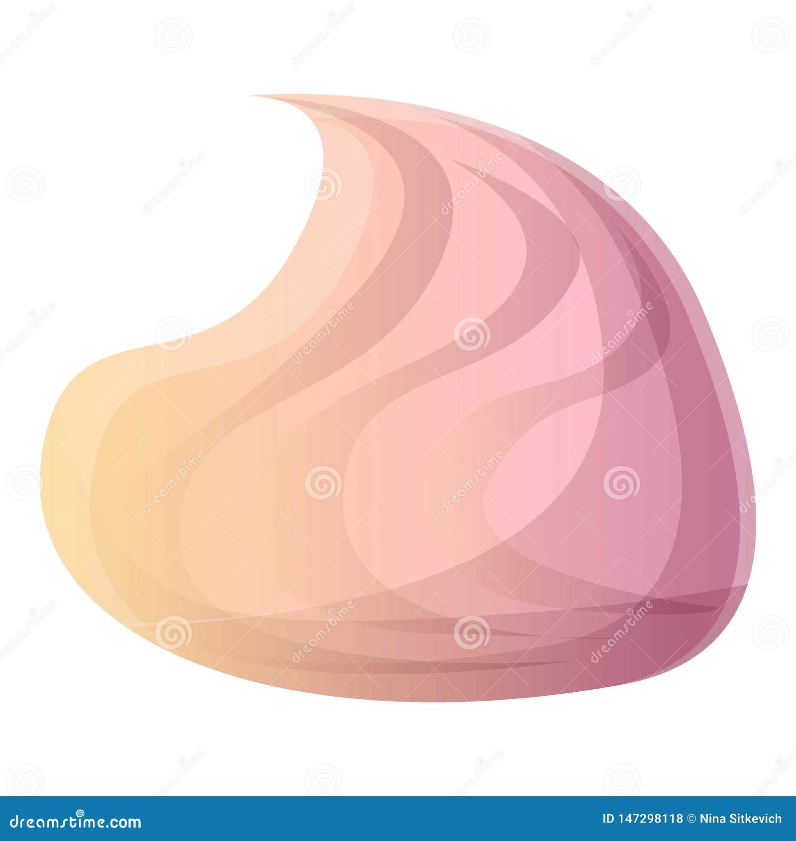 Meringue Icon Cartoon Style Stock Vector Illustration Of Biscuit