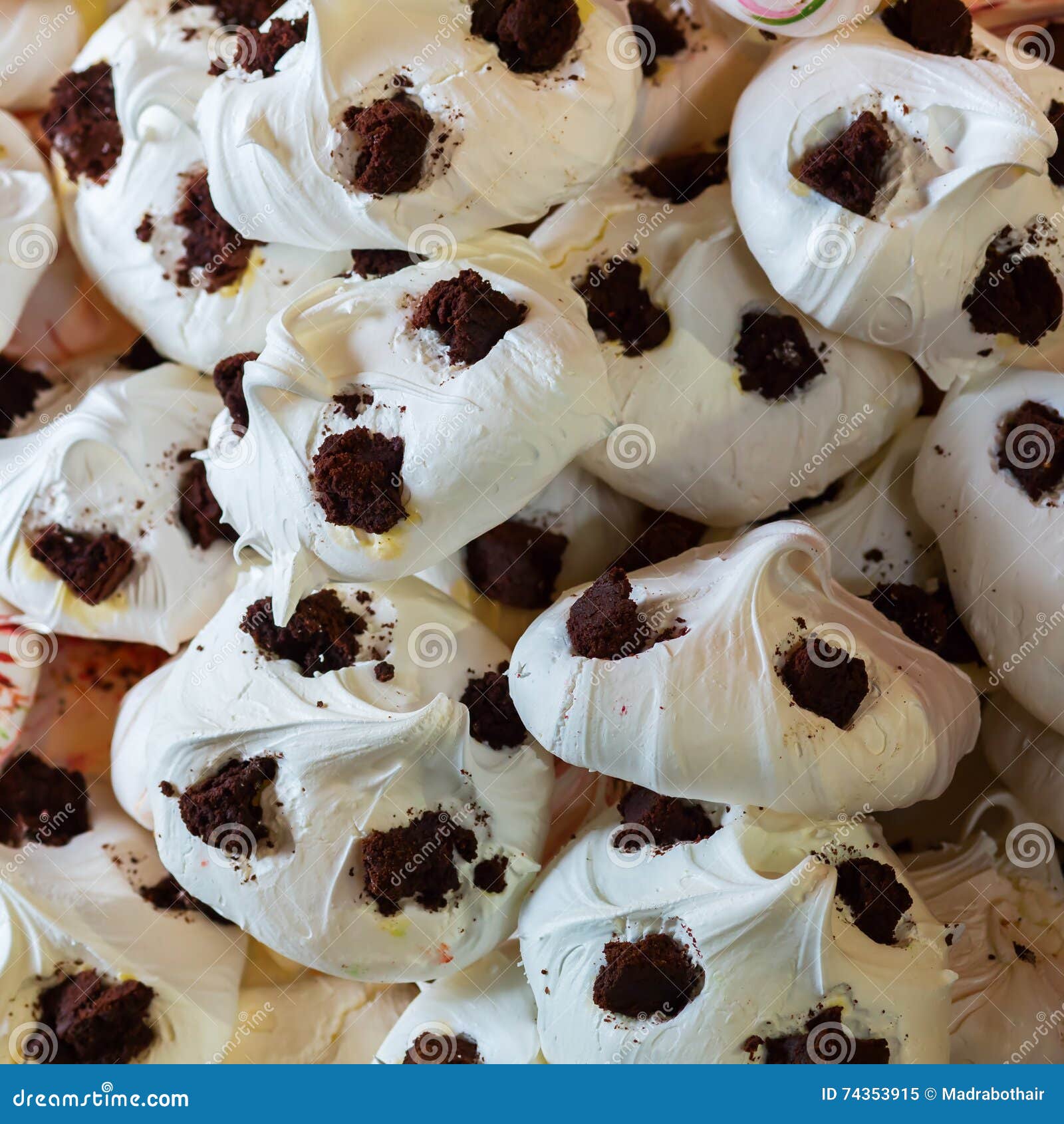 Meringue pastries stock image. Image of pastry, bakery - 74353915