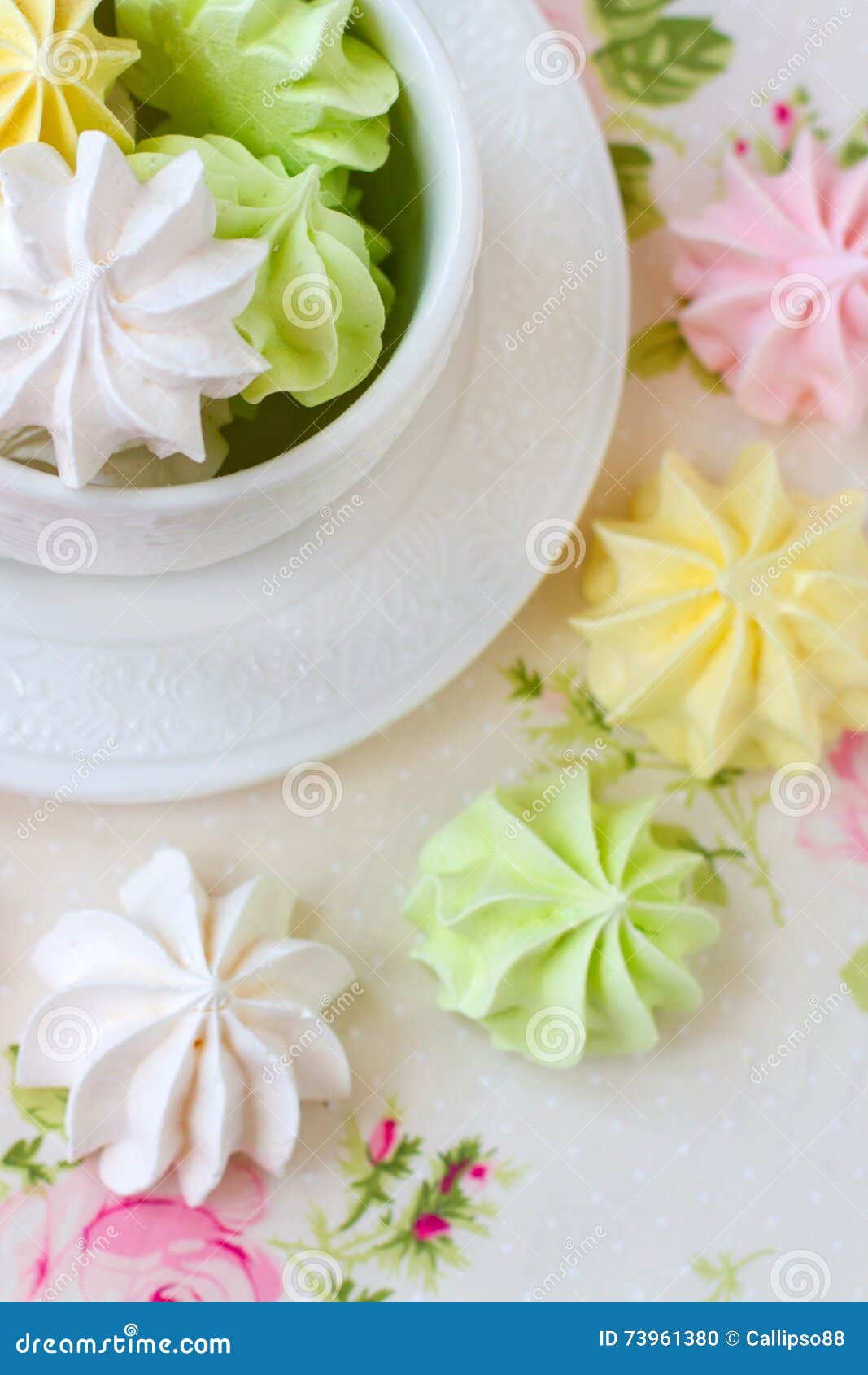 Meringues in cup stock photo. Image of bakery, meringue - 73961380