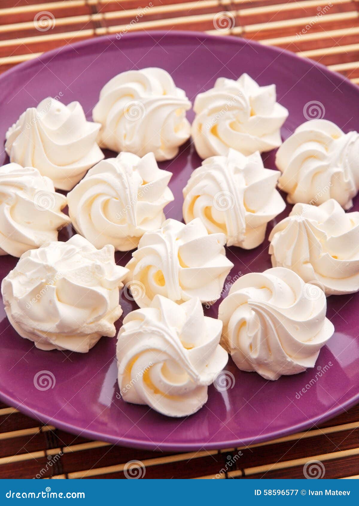 Meringues stock image. Image of cooked, macro, food, portion - 58596577