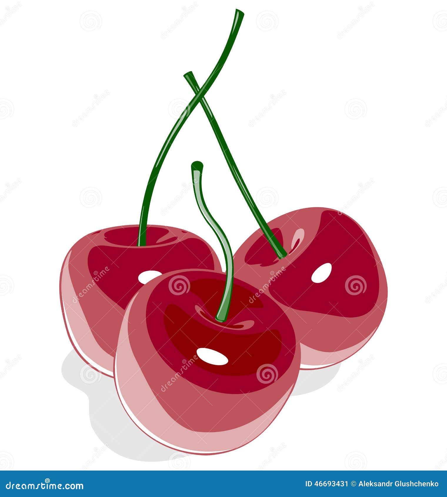 Merise Rouge D'isolement Sur Le Blanc Illustration de Vecteur ...