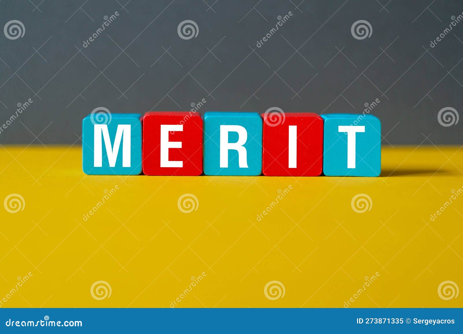 Merit - Word Concept on Cubes, Text Stock Image - Image of select, idea ...