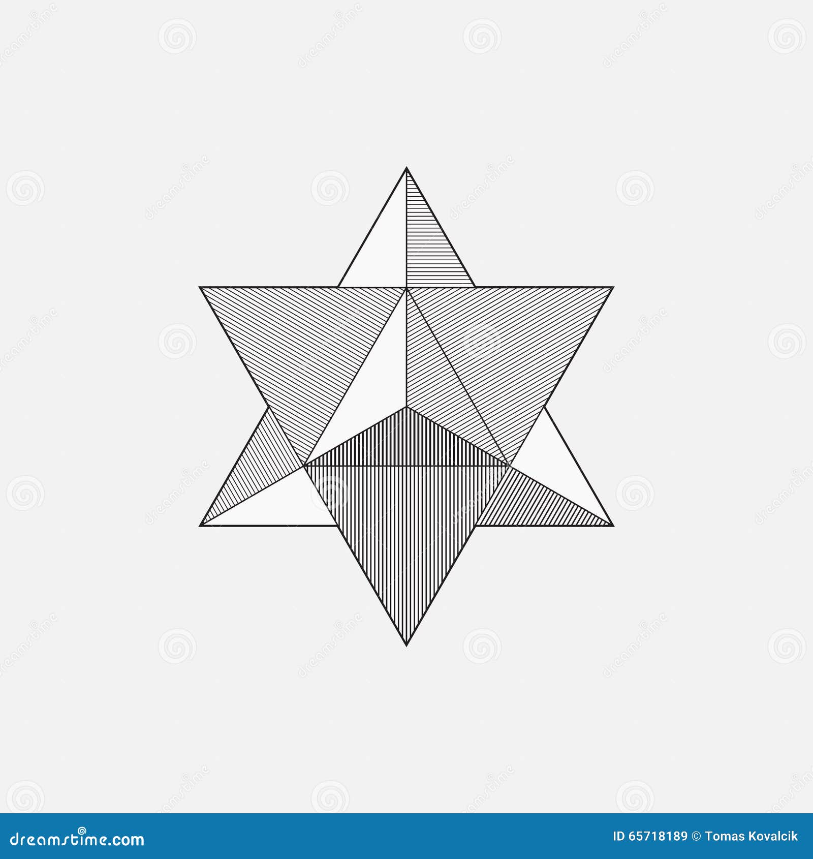 Merkaba, Geometric Shape, Line Design, Triangle Stock Vector ...