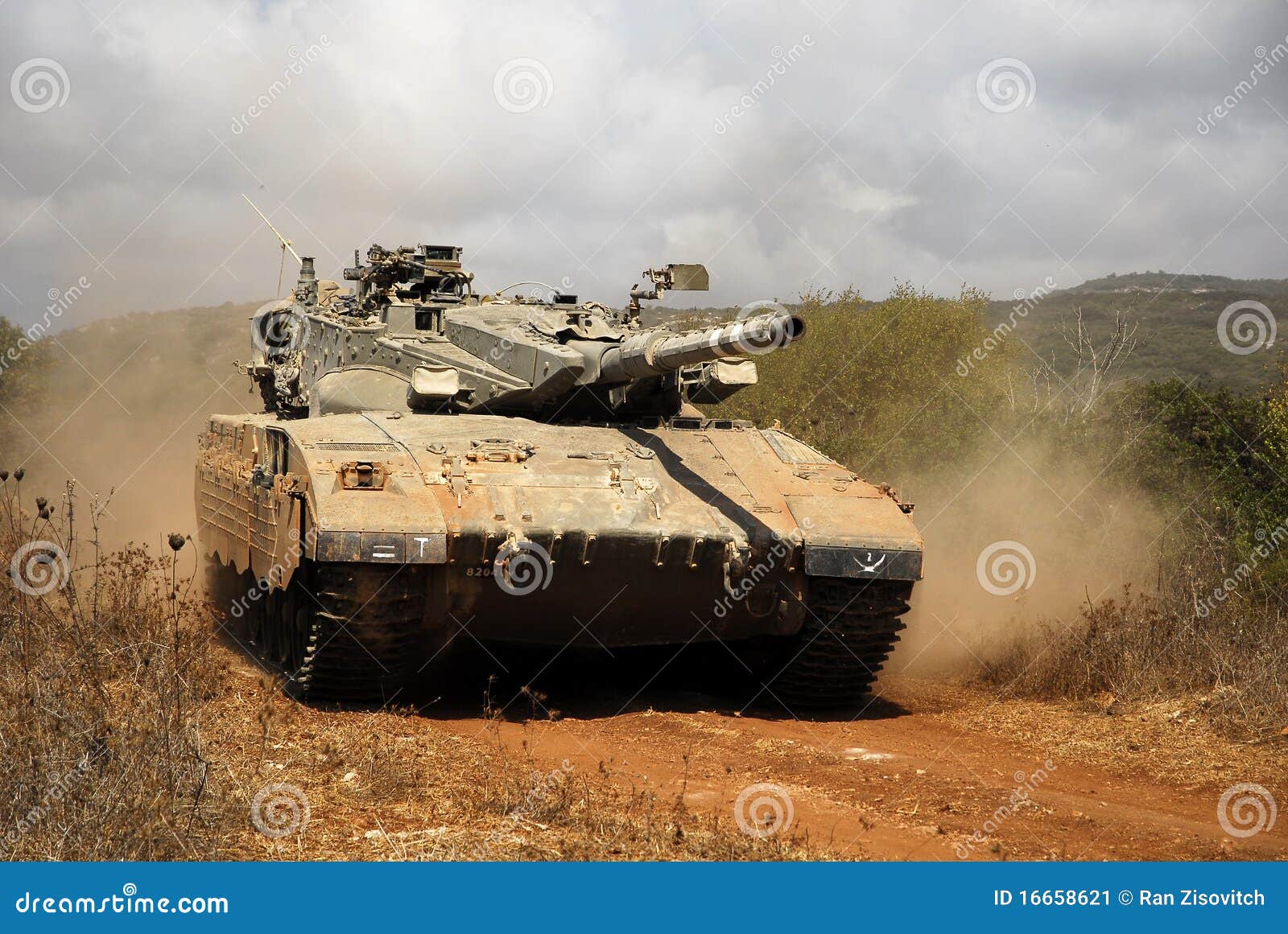 Merkava Main Battle Tank in Training Stock Image - Image of armed ...