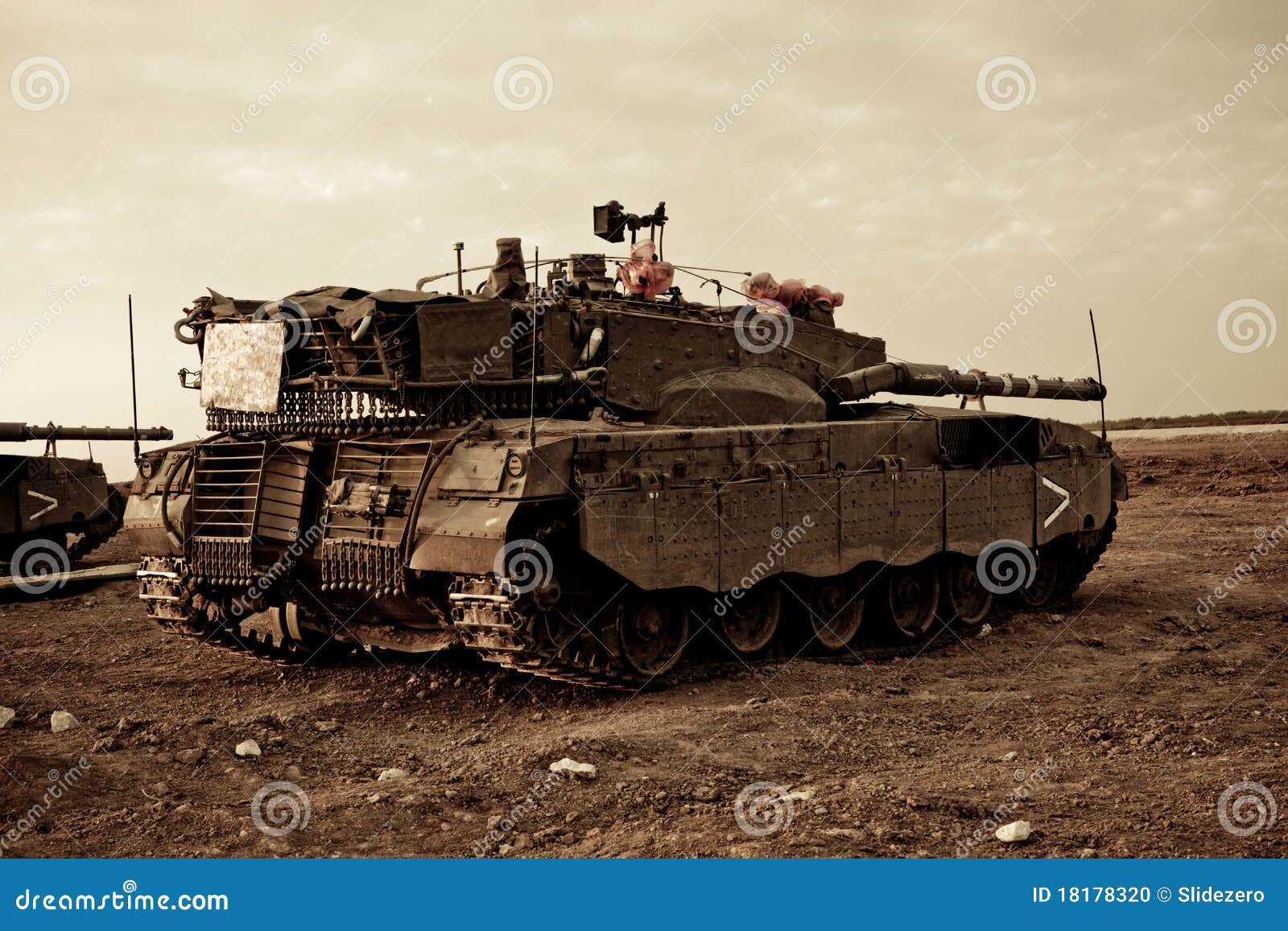 Merkava Mk 4 Baz Main Battle Tank Stock Photo - Image of fighting, land ...