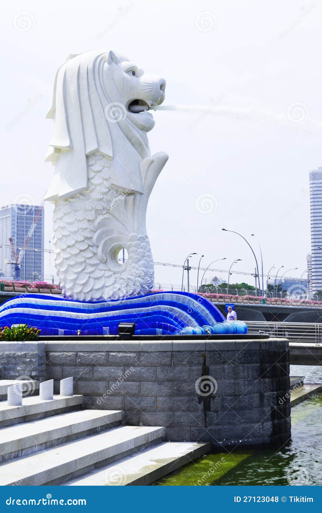 Merlion editorial stock photo. Image of marina, tourist - 27123048