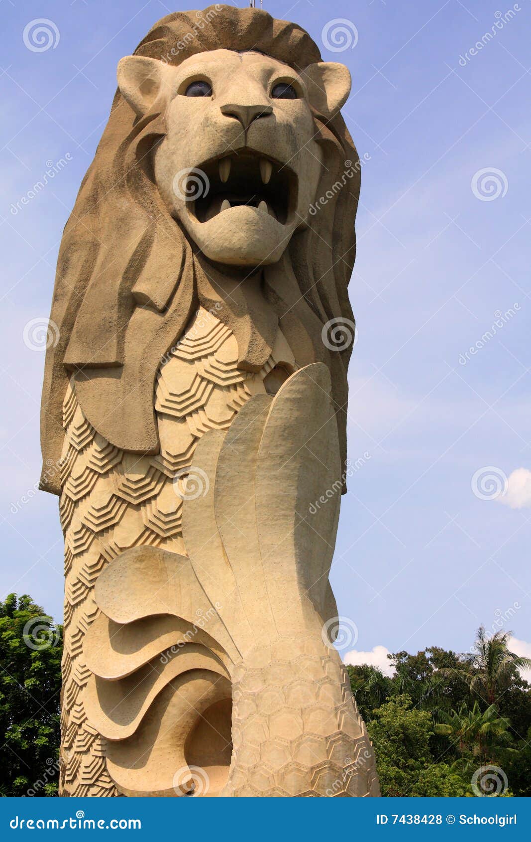 Merlion - Isle Sentosa, Singapore Editorial Stock Photo - Image of lion ...