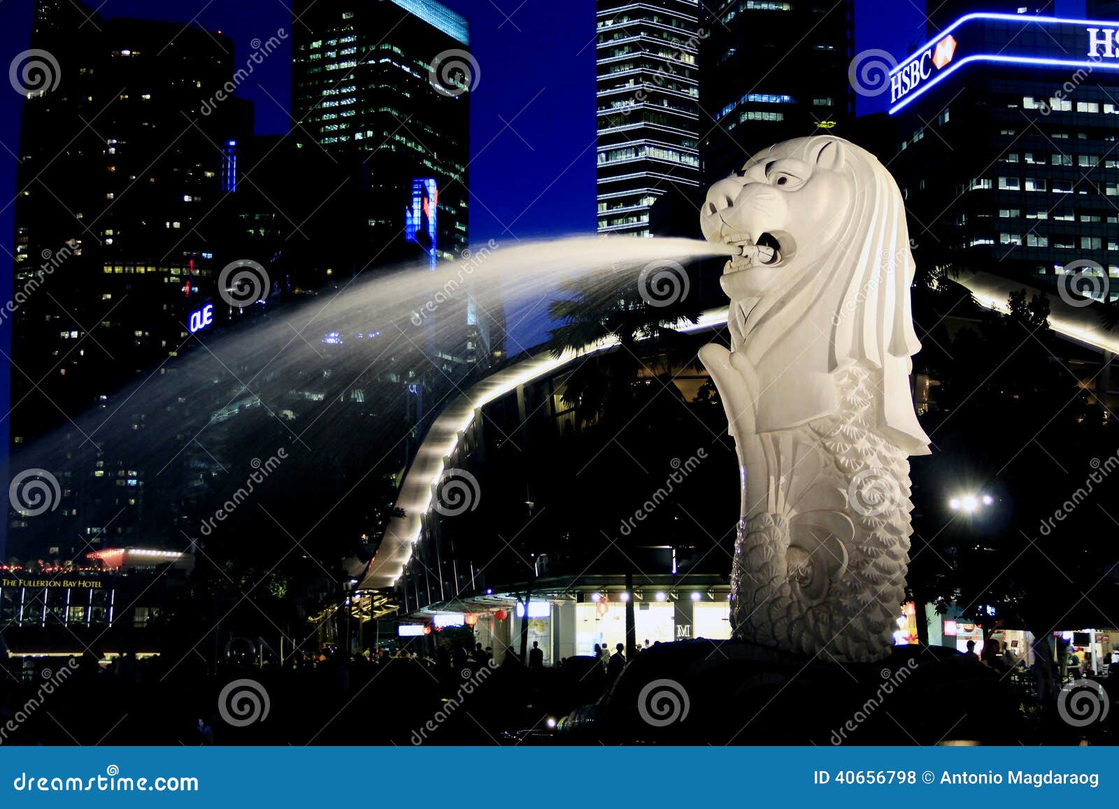 Merlion Park editorial stock photo. Image of park, lion - 40656798