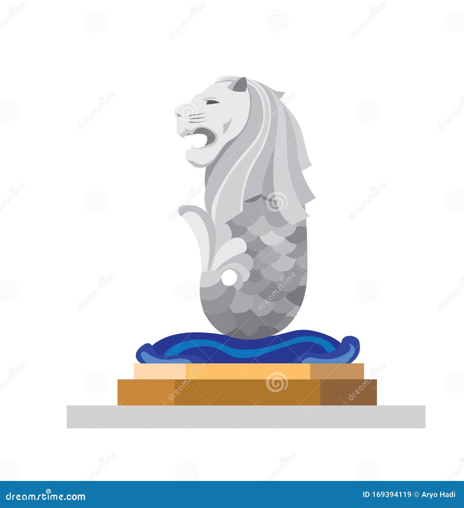 Merlion Singapore Landmark Monument Landmark Flat Illustration Vecotr ... Merlion Singapore Landmark Monument Landmark Flat Illustration Vecotr ...