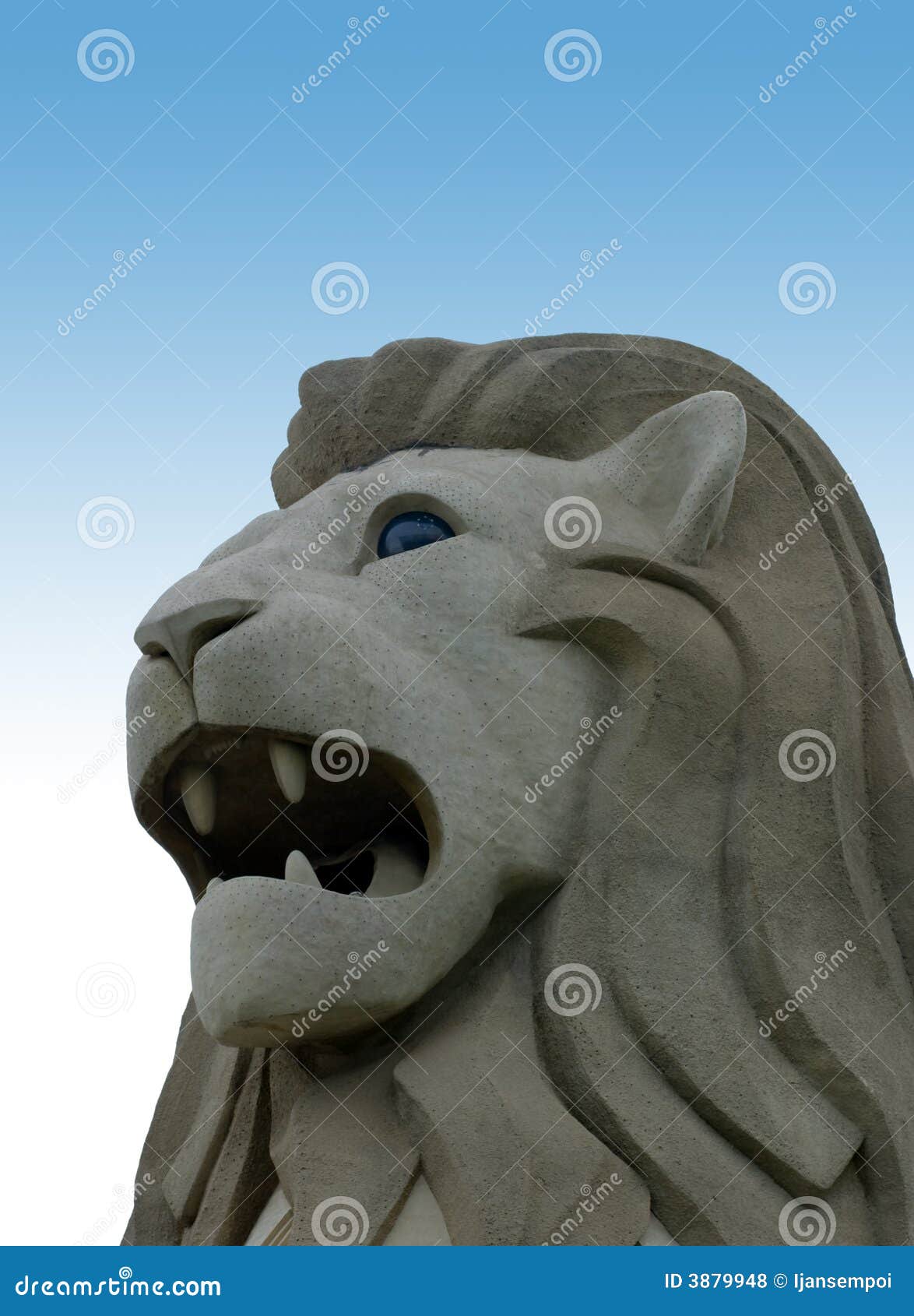 The Merlion statue editorial stock photo. Image of lion - 3879948