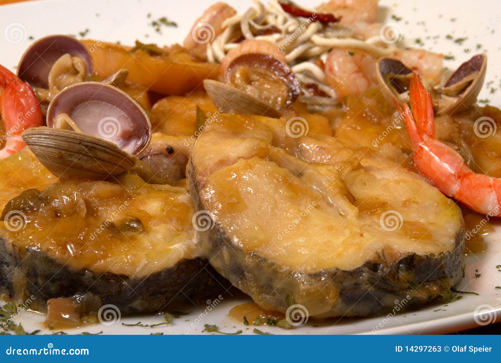 Merluza a la sidra stock image. Image of hake, diet, restaurant - 14297263
