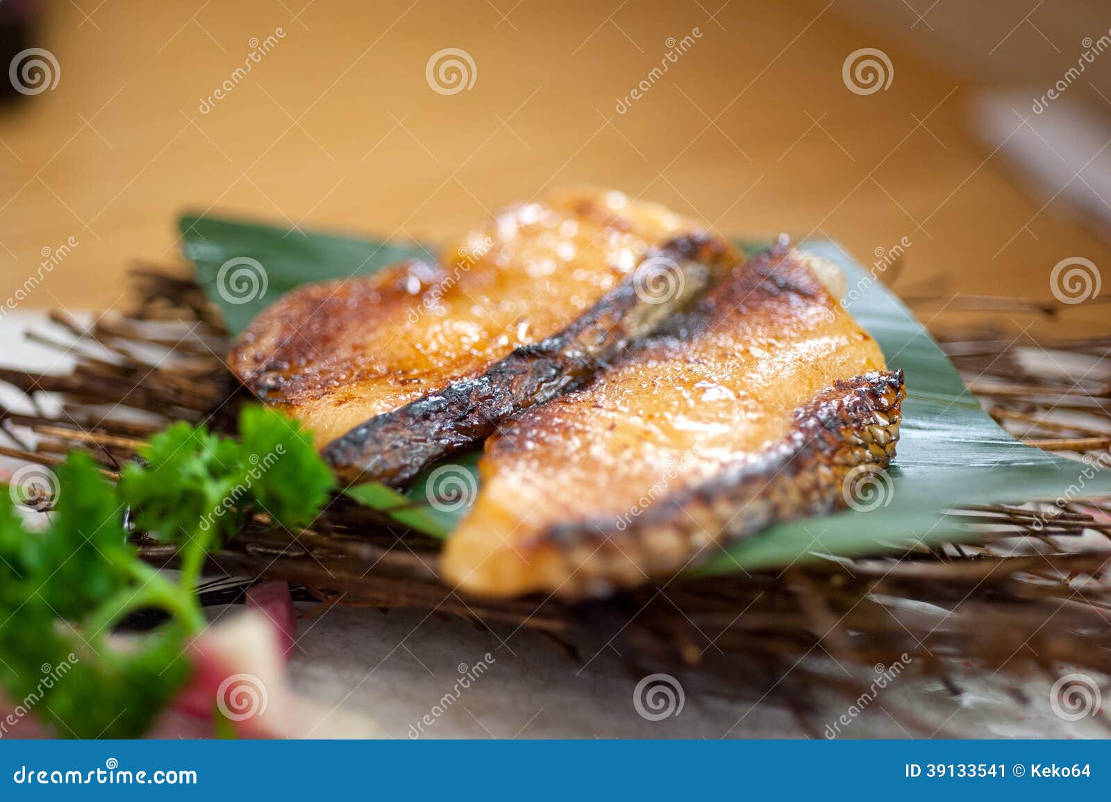 Merluzzo Arrostito Teppanyaki Di Stile Giapponese Immagine Stock ...