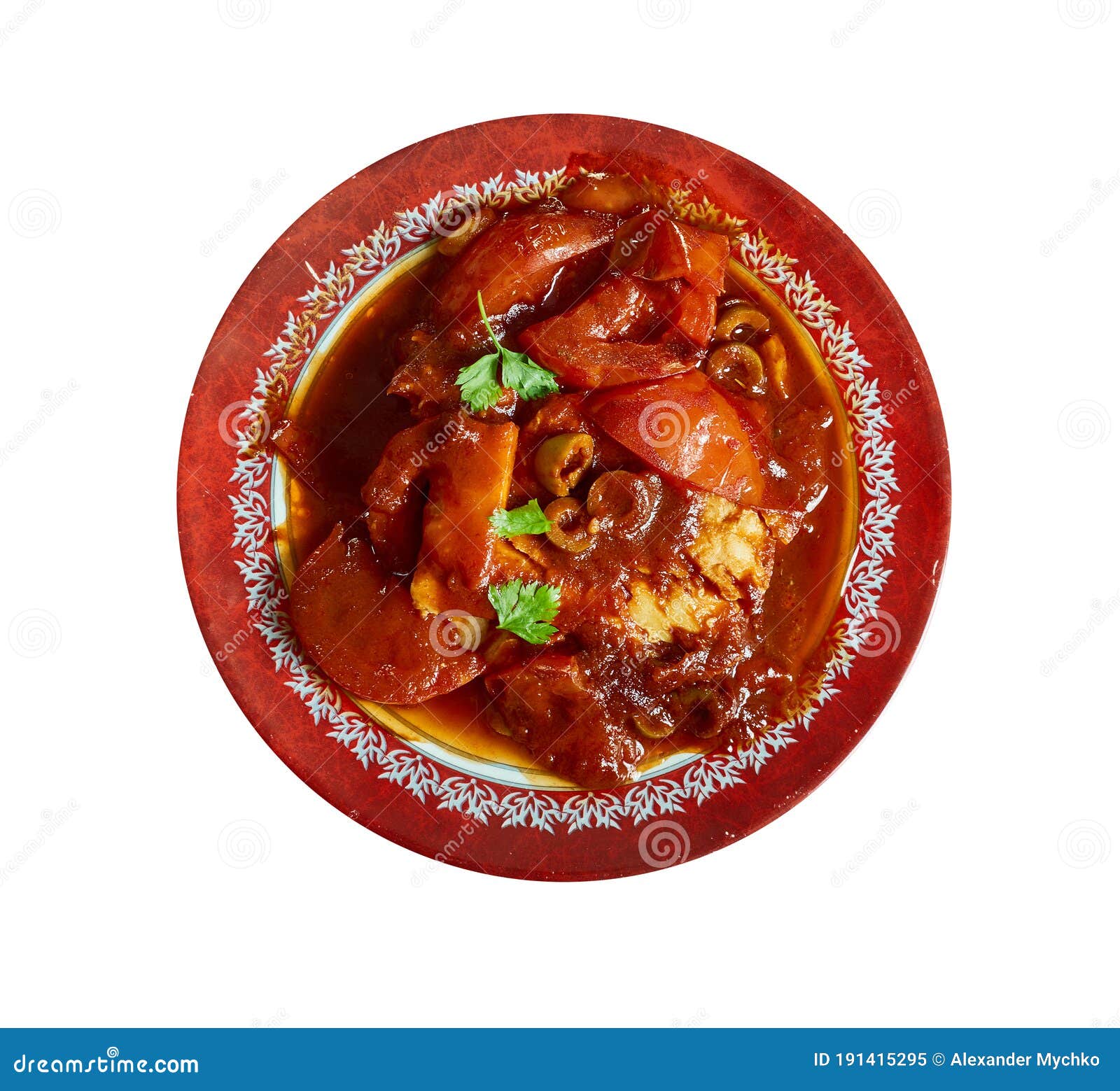 Merluzzo Mediterranea Alla Siciliana Stock Image - Image of tomat ...